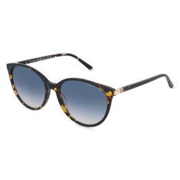 Tommy Hilfiger TH 2350/S | Damen-Sonnenbrille | Fassung: Vollrand, Panto, Acetat, Havanna | Glasfarbe: Blau Verlaufend