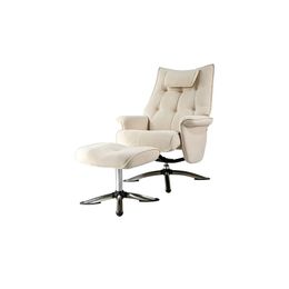 H&ouml;ffner Relaxsessel mit Hocker Betsy beige &raquo; H&ouml;ffner