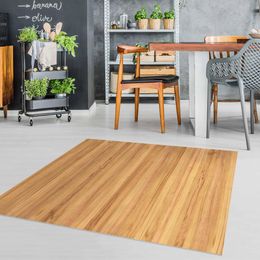 Bilderwelten Vinylteppich Motiv braun Holzoptik - Wei&szlig;tanne - Deko K&uuml;che Badezimmer Flur