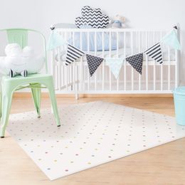 Vinylteppich - No.YK47 Bunte Punkte - Illustration bunt Vinylmatte Punkte Kinderzimmer