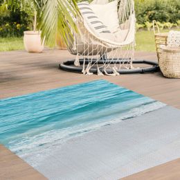 Bilderwelten Vinylteppich Motiv t&uuml;rkis Strand Vinylmatte - Sanfte Wellen in Malibu - Landschaft K&uuml;che Badezimmer Flur