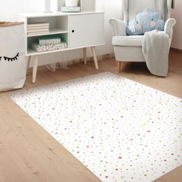 Vinylteppich - No.YK34 Bunte Sterne - Illustration bunt Himmel Vinylmatte Himmel Kinderzimmer