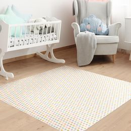 Vinylteppich - No.YK61 Punkte Pastell - Illustration bunt Vinylmatte Punkte Kinderzimmer