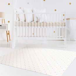 Vinylteppich - No.YK47 Bunte Punkte - Illustration bunt Vinylmatte Punkte Kinderzimmer