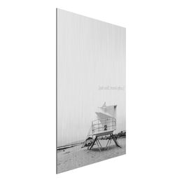 Bilderwelten Alu Dibond Outdoor Bild Strand grau Motiv wetterfest - Lyrische Landschaften - Reise - Landschaft Wohnzimmer Schlafzimmer