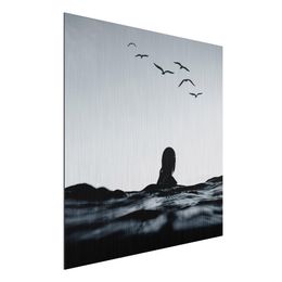 Bilderwelten Alu-Dibond Outdoor Bild Stille Wasser