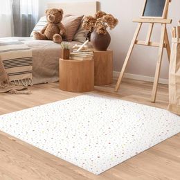 Vinylteppich - No.YK34 Bunte Sterne - Illustration bunt Himmel Vinylmatte Himmel Kinderzimmer