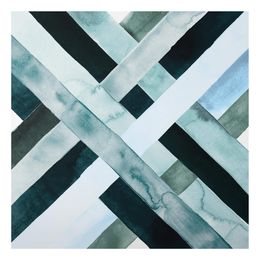 Bilderwelten Alu-Dibond Outdoor Bild Aquarellgeflecht