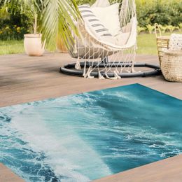 Bilderwelten Vinylteppich Motiv t&uuml;rkis Strand Vinylmatte - St&auml;rke des Ozeans - Landschaft K&uuml;che Badezimmer Flur