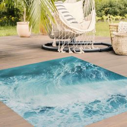 Bilderwelten Vinylteppich Motiv t&uuml;rkis Strand Vinylmatte - St&auml;rke des Ozeans - Landschaft K&uuml;che Badezimmer Flur