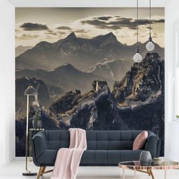 Bilderwelten Tapete - Fototapete Landschaft - Die gro&szlig;e chinesische Mauer - Schlafzimmer Wohnzimmer modern - auch selbstklebend