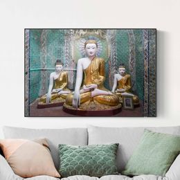Akustik-Wechselbild Buddha Statuen