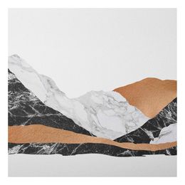 Bilderwelten Alu-Dibond Outdoor Bild Landschaft in Marmor und Kupfer