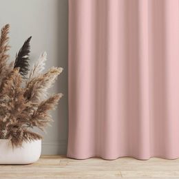 Bilderwelten Vorhang Blasses Pink - blickdichte Gardine Unifarben Wohnzimmer Schlafzimmer K&uuml;che Bad Badezimmer Jugendzimmer Kinderzimmer Rosa