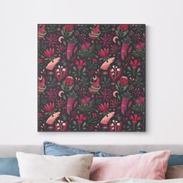Bilderwelten Wechselbild Blumen um Mitternacht Muster