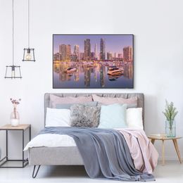 Bilderwelten Wechselbild Dubai Skyline und Marina