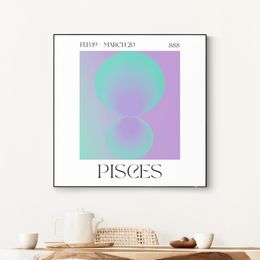 Bilderwelten Wechselbild Fische - Neon Poster