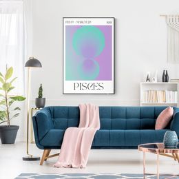 Bilderwelten Wechselbild Fische - Neon Poster
