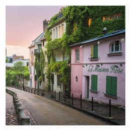 Bilderwelten Alu-Dibond Outdoor Bild Rosa D&auml;mmerung in Paris