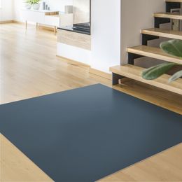 Bilderwelten Vinylteppich Unifarben petrol Vinylmatte - Schieferblau - Deko K&uuml;che Badezimmer Flur