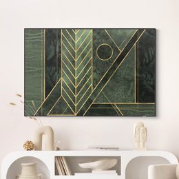 Bilderwelten Wechselbild Geometrische Formen Smaragd Gold