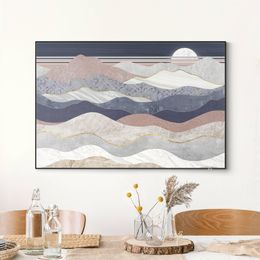 Bilderwelten Wechselbild Wellenf&ouml;rmige Berglandschaft