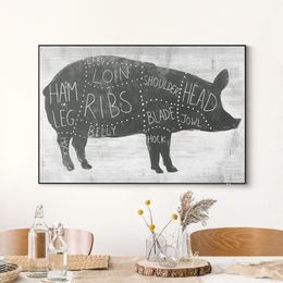 Bilderwelten Wechselbild Metzger Schautafel - Schwein