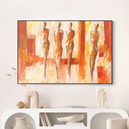 Bilderwelten Wechselbild Vier Figuren in Orange