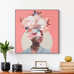 Bilderwelten Wechselbild Blumen Portr&auml;t - Rosa Dahlien mit Pink