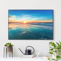 Bilderwelten Wechselbild Romantischer Sonnenuntergang am Meer