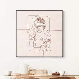 Wechselbild Boho Line Art - Portraits