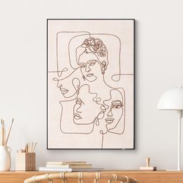 Bilderwelten Wechselbild Boho Line Art - Portraits