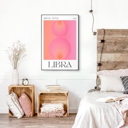 Bilderwelten Wechselbild Waage - Neon Poster