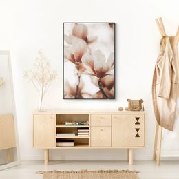 Bilderwelten Wechselbild Zarte Magnolienbl&uuml;ten im Lichtspiel