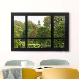 Bilderwelten Wechselbild Fensterblick &uuml;ber St. James Park auf Big Ben