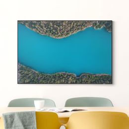 Bilderwelten Wechselbild Luftbild - Tiefblauer See