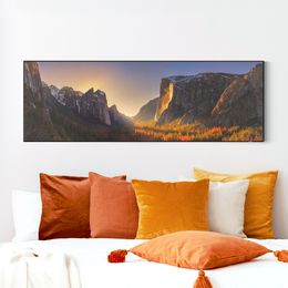 Bilderwelten Wechselbild Sonnenuntergang im Yosemite