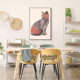 Bilderwelten Wechselbild Wrestling Cat