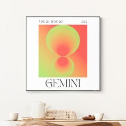 Bilderwelten Wechselbild Zwillinge - Neon Poster