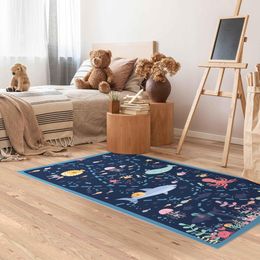Vinylteppich - Unterwasser - Auf Entdeckungstour - Illustration bunt Strand Vinylmatte Unterwasser Kinderzimmer