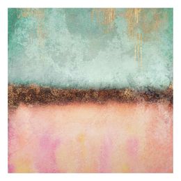 Bilderwelten Alu-Dibond Outdoor Bild Pastell Sommer mit Gold