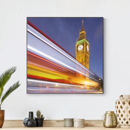 Bilderwelten Wechselbild Verkehr In London am Big Ben bei Nacht