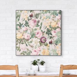 Bilderwelten Wechselbild Vintage Blumen Illustration XXL
