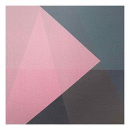 Bilderwelten Alu-Dibond Outdoor Bild Rosa Transparenz Geometrie