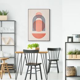 Bilderwelten Wechselbild Abstrakte Formen in Rosa und Blau