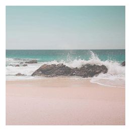 Bilderwelten Alu-Dibond Outdoor Bild Sonniger Strand Mexico