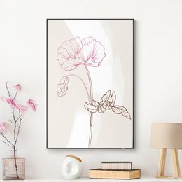 Bilderwelten Wechselbild Blumenlinie mit Farbverlauf III