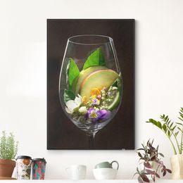 Bilderwelten Wechselbild Aromen im Weinglas Apfel