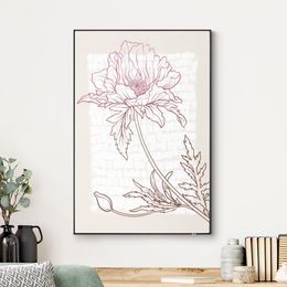 Bilderwelten Wechselbild Blumenlinie mit Farbverlauf II