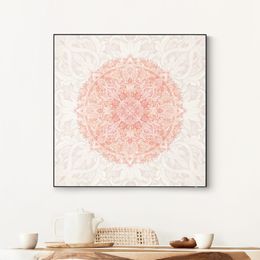 Bilderwelten Wechselbild Mandala Aquarell Ornament beige orange